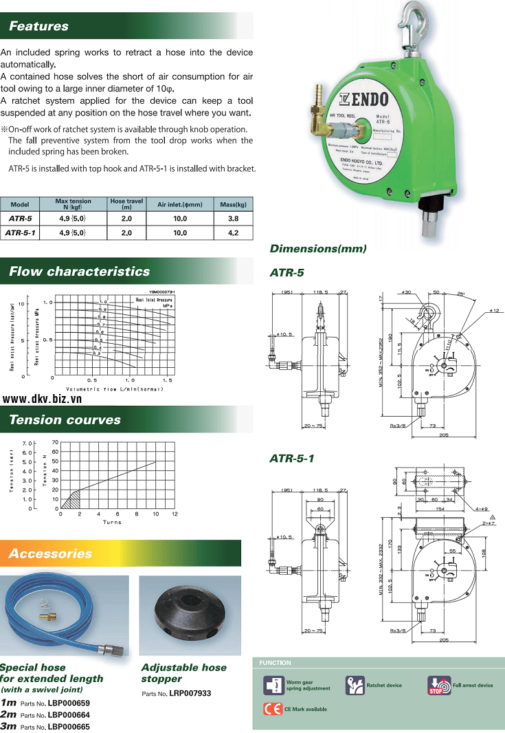DKV VIET NAM CO.,LTD - Pa lăng cân bằng Endo ATR-5