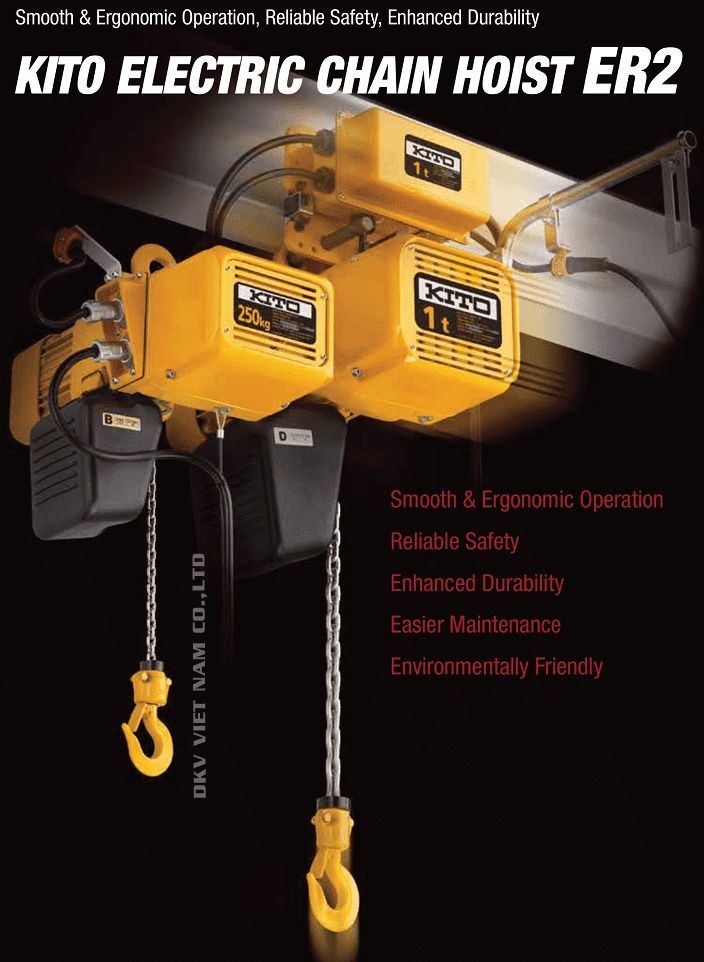 DKV VIET NAM CO.,LTD - Pa lăng xích điện Kito ER2-005S