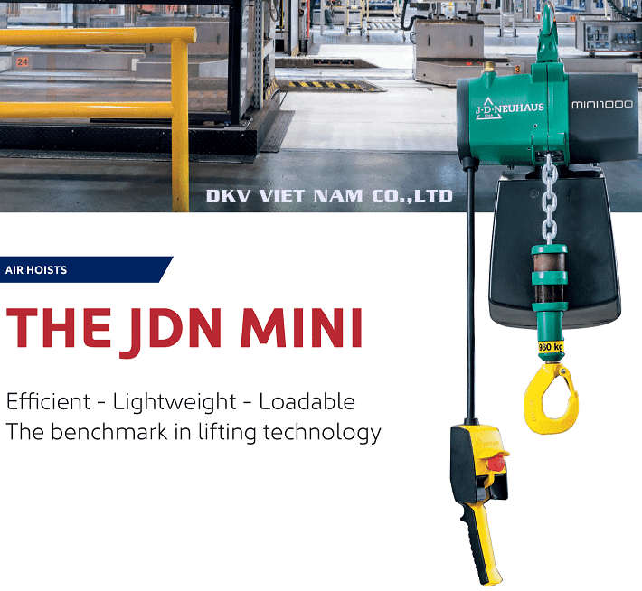 DKV VIET NAM CO.,LTD - Pa lăng xích khí nén JDN MINI 125