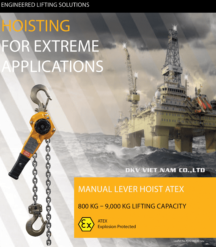 DKV VIET NAM CO.,LTD - Pa lăng xích lắc tay Kito MLH-LB090