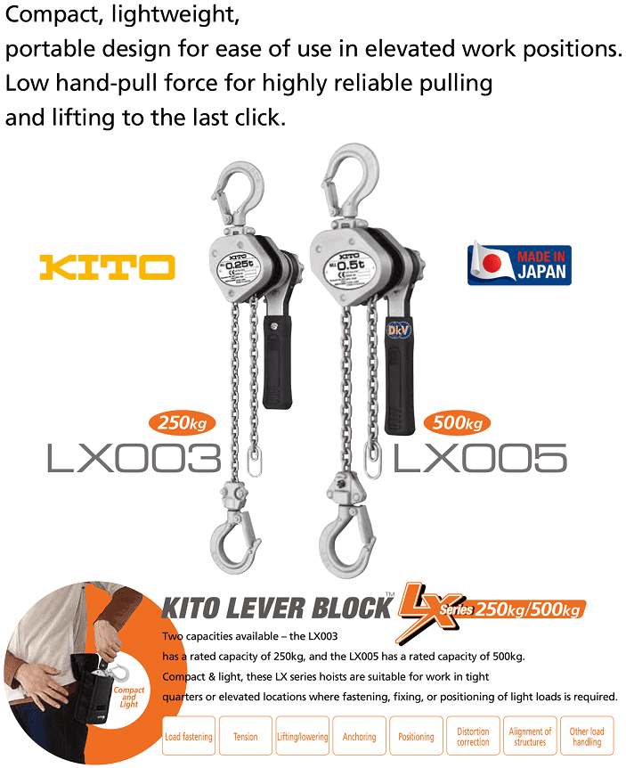 DKV VIET NAM CO.,LTD - Pa lăng xích lắc tay Kito LX005