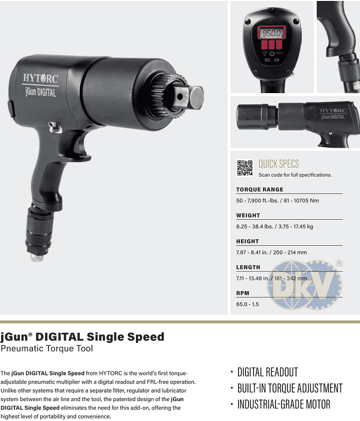 DKV VIET NAM CO.,LTD - Súng siết lực khí nén Hytorc JGUN-D.5